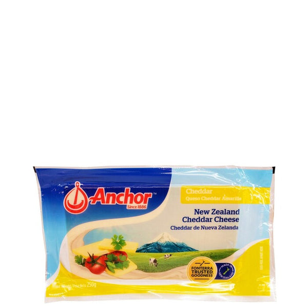 ANCHOR CHEDDAR CHEESE YELLOW 250G – Sam's Bread & Butter Express