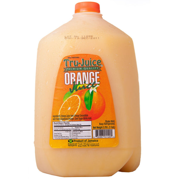 TRU- JUICE ORANGE NSA 3.78LT – Sam's Bread & Butter Express