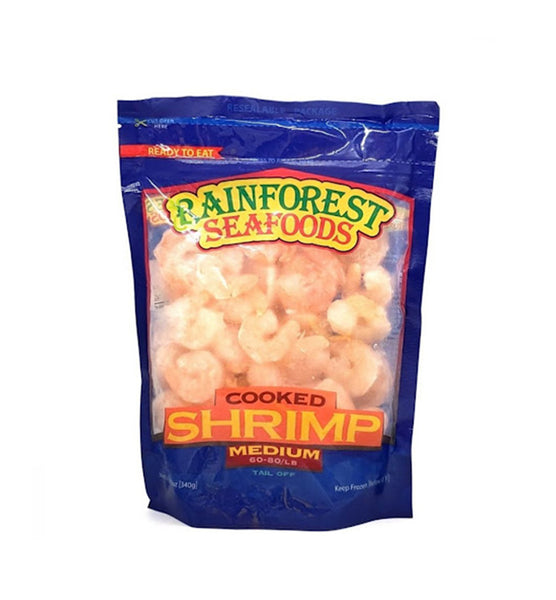 RAINFOREST SHRIMP COOKED 60-80 MED 340G – Sam's Bread & Butter Express