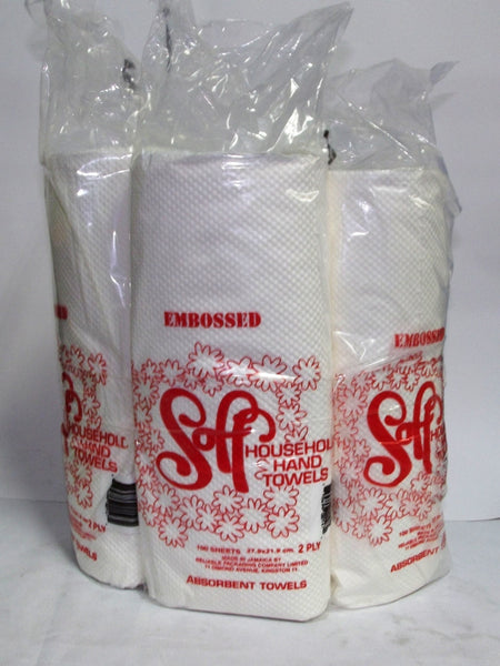 EMBOSSED SOFF HOUSEHOLD HAND TOWEL 2PLY – Sam's Bread & Butter Express
